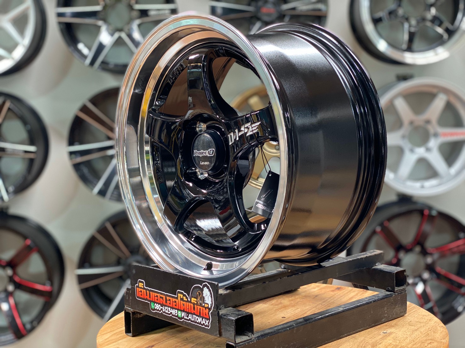 ล้อแม็กใหม่Weld ขอบ 15 Lenso D1 SE 15x7.5 ET35 4รู100 สีดำขอบกลึงเงา - เอ็ม.แอล.ออโต้แม็กซ์ ...