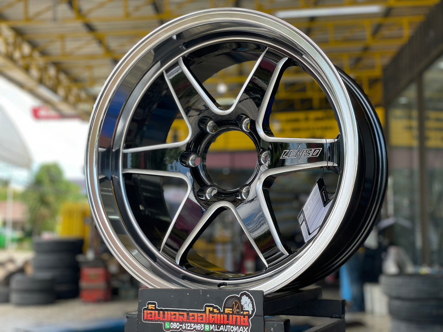 ล้อแม็กซ์ใหม่ขอบ18 Lenso D-1FC2 ล้อลายใหม่จากค่ายเลนโซ่ สเปค 18x9.5 ET+25 6x139.7สีดำขอบเงา ...