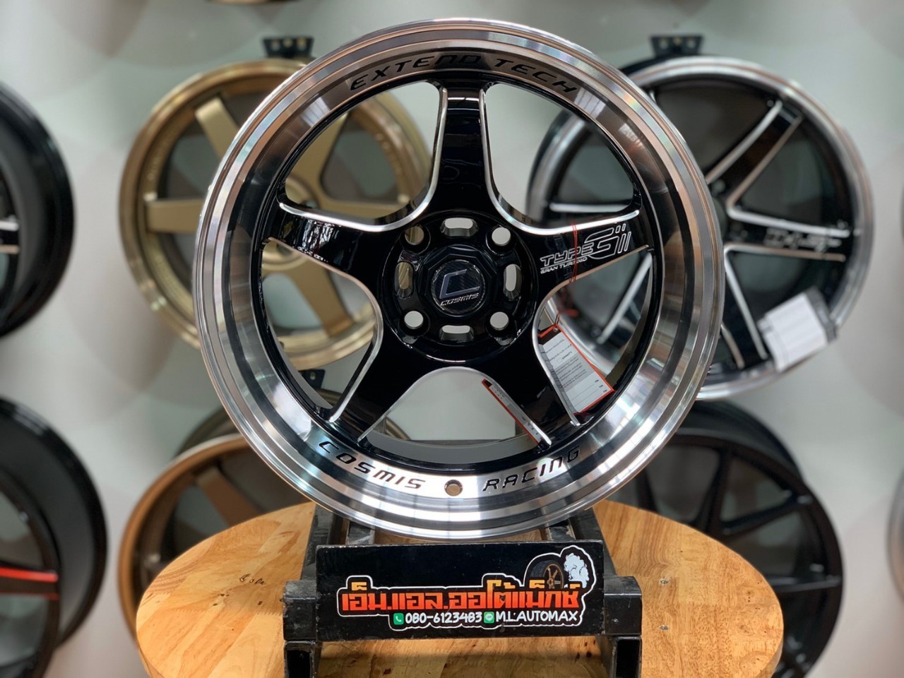 ล้อแม็กใหม่Cosmis ขอบ15 Type G สีดำเงา ข้างก้านกลึงตัวหนังสือ - เอ็ม.แอล.ออโต้แม็กซ์ : Inspired ...