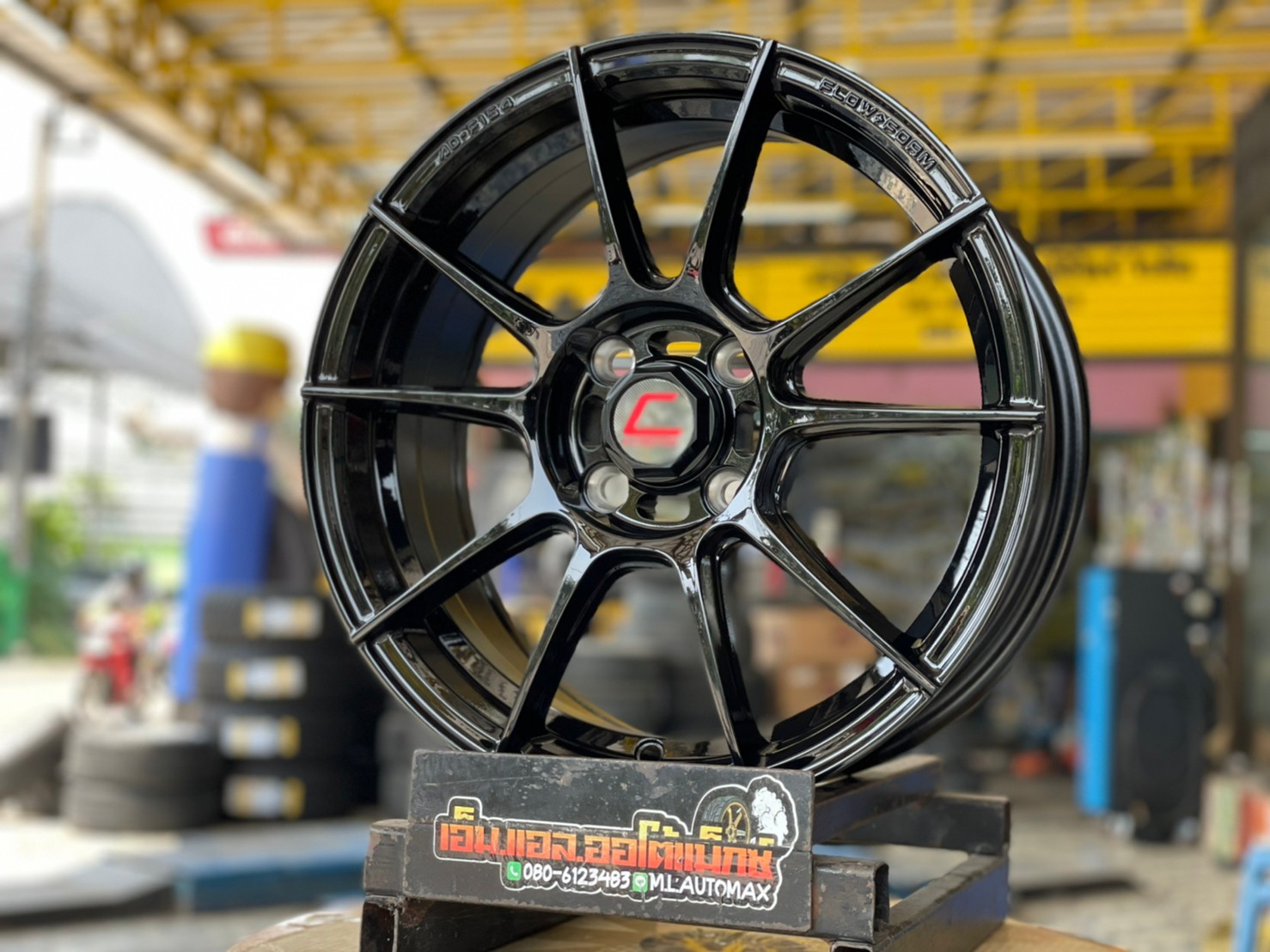 ล้อแม็กซ์ขอบ15 #Cosmis #Turismo กว้าง6.5 4รู100 ออฟ35 สีดำเงา ล้อทรงสปอร์ต - เอ็ม.แอล.ออโต้ ...