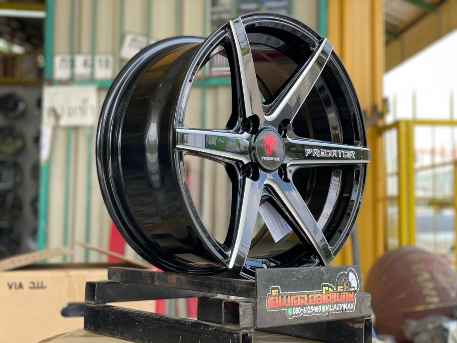 ล้อแม็กซ์ขอบ15 Predator PD-21 ขอบ15 กว้าง7 ออฟ35 4รู100 สีดำมิลลิ่ง(XP-FB-WC) - เอ็ม.แอล.ออโต้ ...