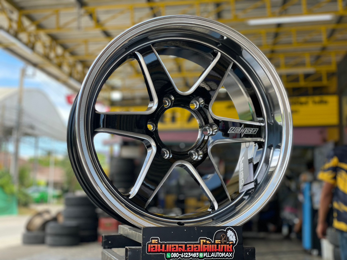 ล้อแม็กซ์ใหม่ขอบ18 Lenso D-1FC2 ล้อลายใหม่จากค่ายเลนโซ่ สเปค 18x9.5 ET+25 6x139.7สีดำขอบเงา ...