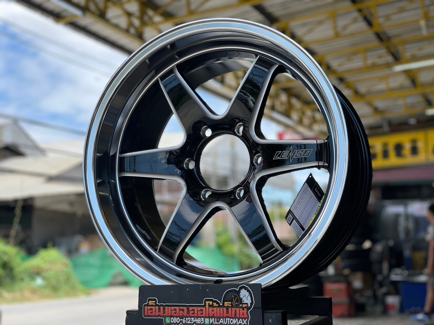 ล้อแม็กซ์ใหม่ขอบ18 Lenso D-1FC2 ล้อลายใหม่จากค่ายเลนโซ่ สเปค 18x9.5 ET+25 6x139.7สีดำขอบเงา ...