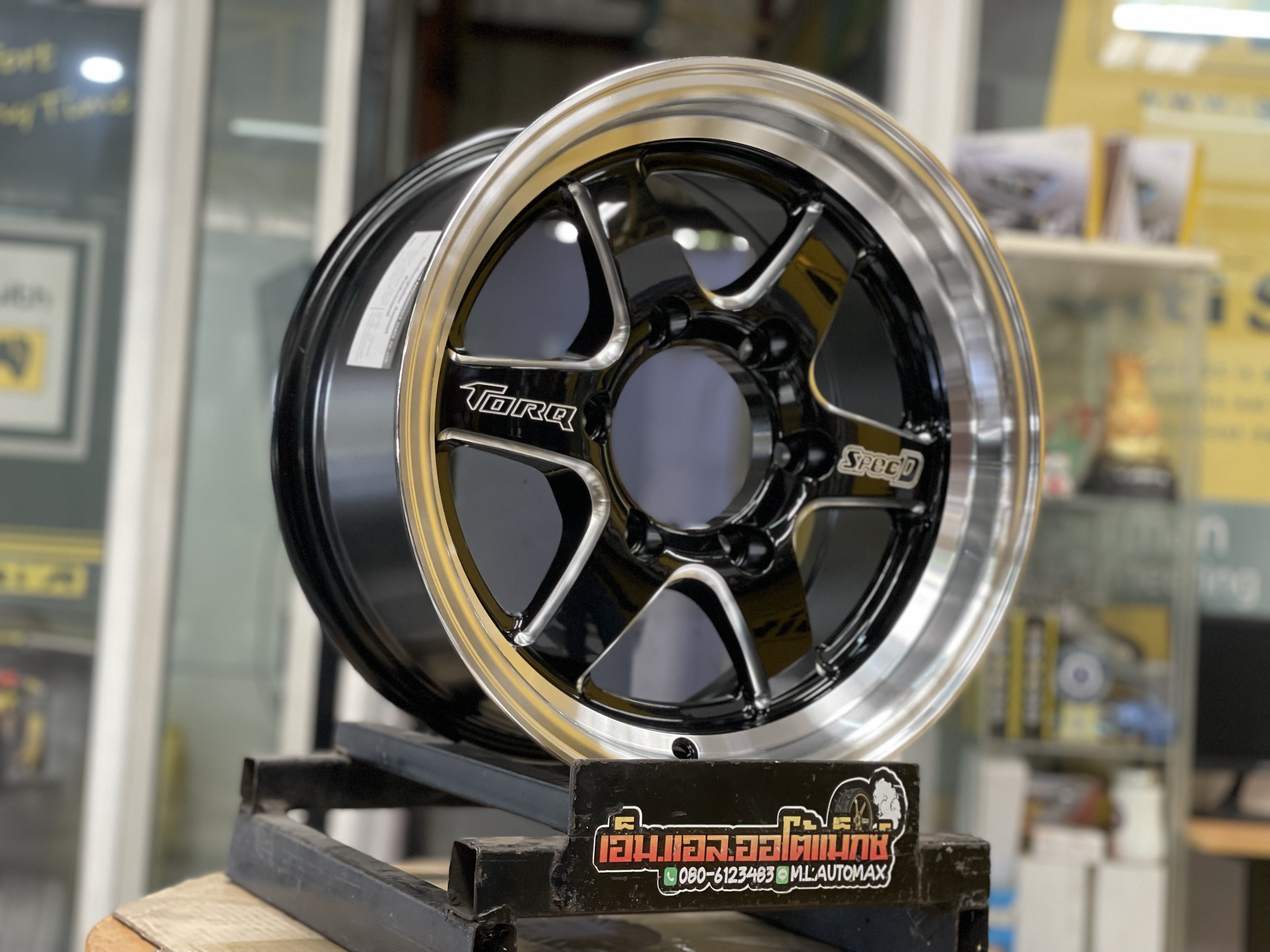 ล้อแม็กซ์ใหม่ ขอบ15 6H139.7 TORQ SPEC D D1S BY LENSO 15x7.5 ET20 ล้อWeld สีดำขอบเงา - เอ็ม.แอล. ...