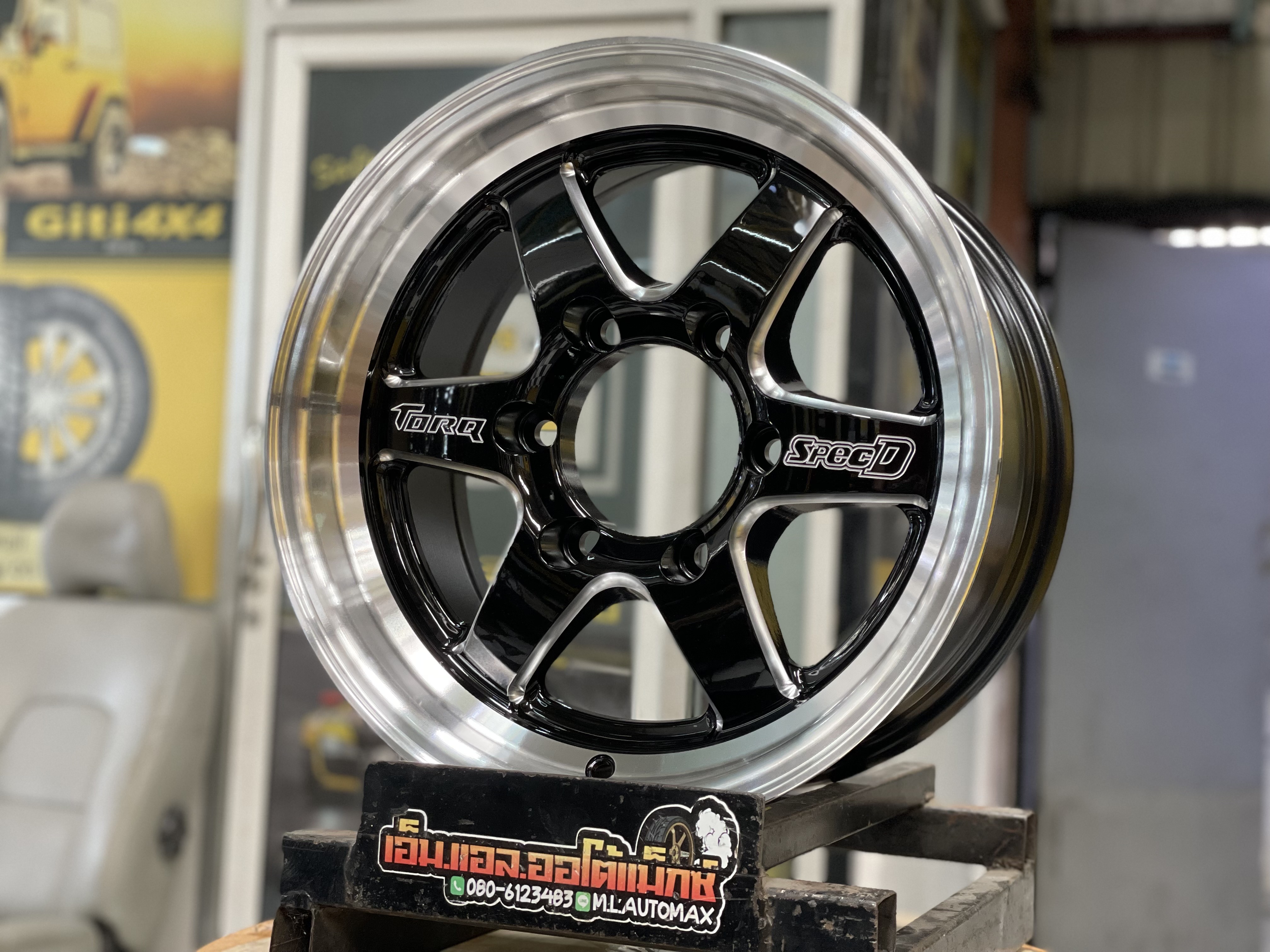 ล้อแม็กซ์ใหม่ ขอบ15 6H139.7 TORQ SPEC D D1S BY LENSO 15x7.5 ET20 ล้อWeld สีดำขอบเงา - เอ็ม.แอล. ...