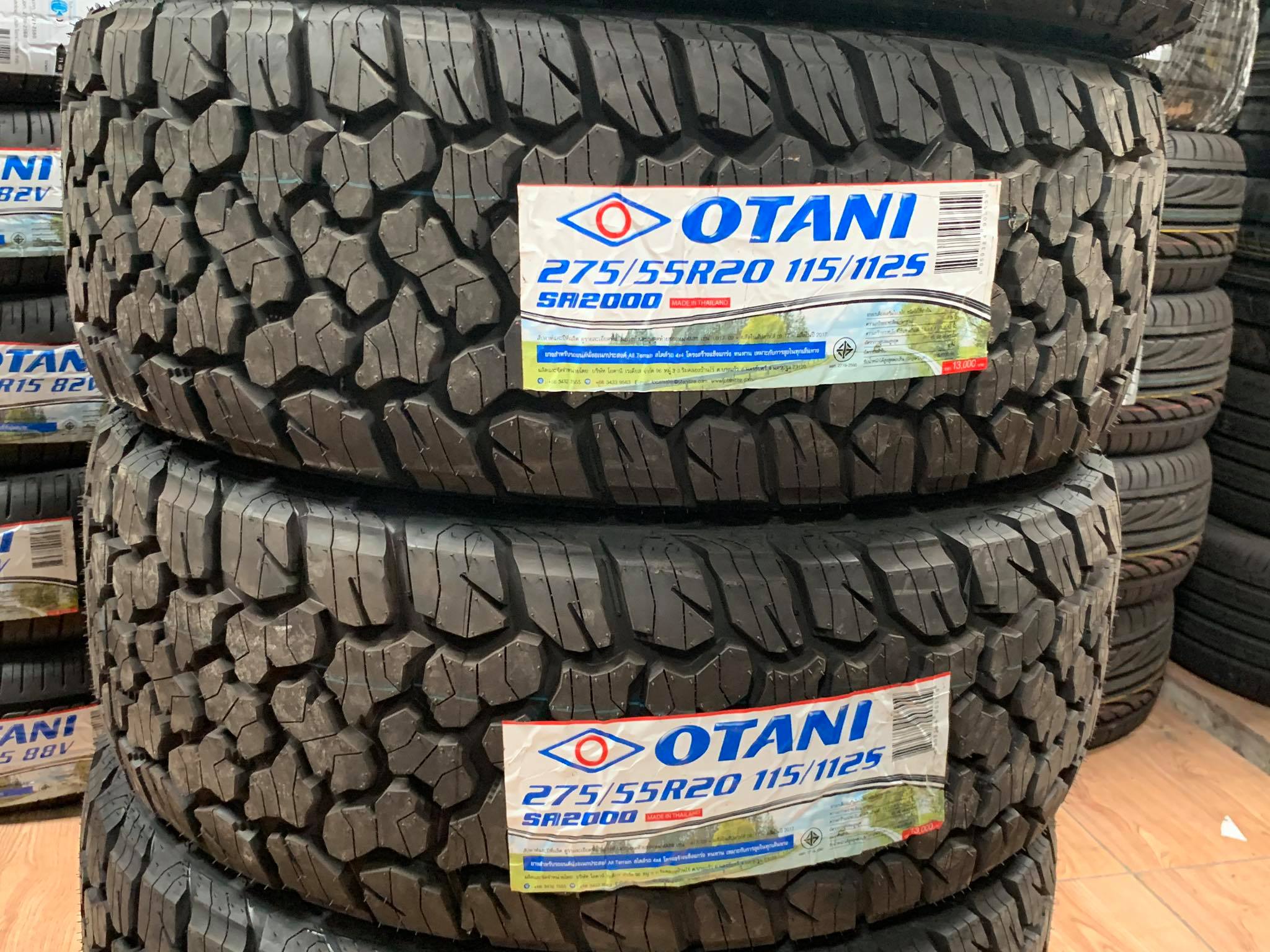 OTANI SA2000 275/55R20 สายลุย คุณภาพแกร่ง ราคาพิเศษพร้อมติดตั้งฟรี สามารถสอบถามเพิ่มเติมได้ค่ะ ...