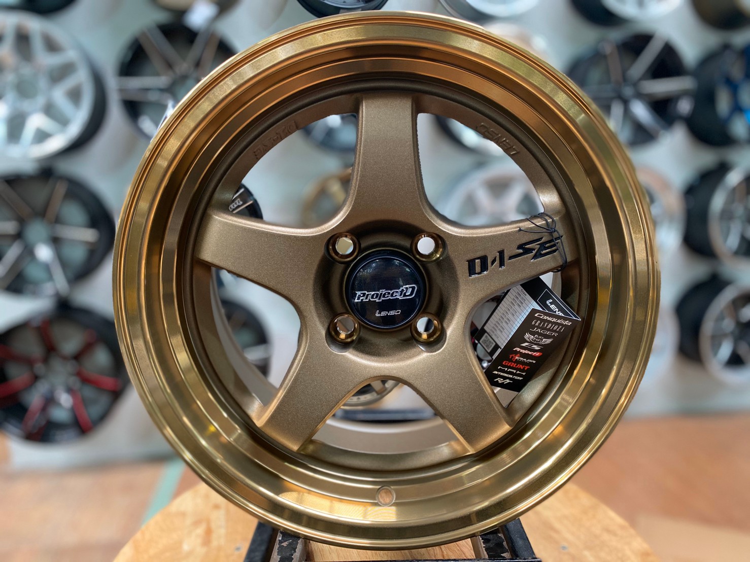 ล้อแม็กใหม่Weld ขอบ 15 Lenso D1 SE 15x7.5 ET35 4รู100 สีน้ำตาลขอบกลึงเงาสีทอง - เอ็ม.แอล.ออโต้ ...